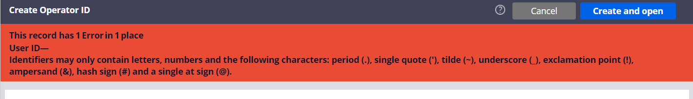 Wed Like To Use Hyphen Character In Operator Id Strings Support